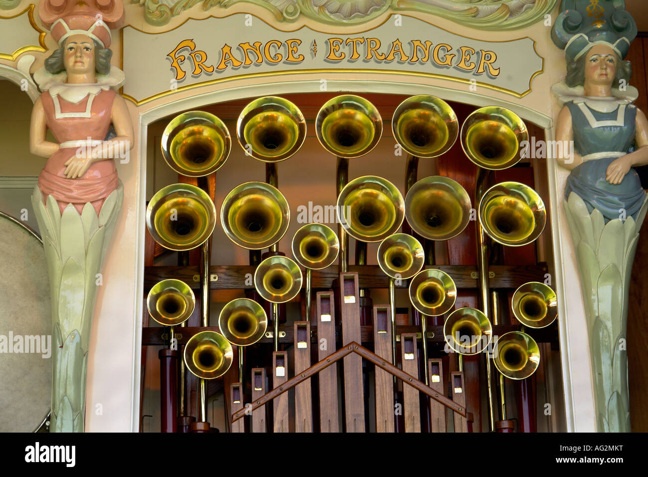 old preserved organ detail at belper steam and vintage event derbyshire ...