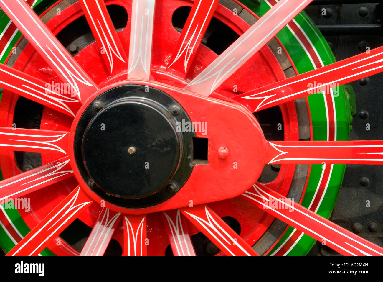 steam traction engine wheel detail at belper steam and vintage event ...