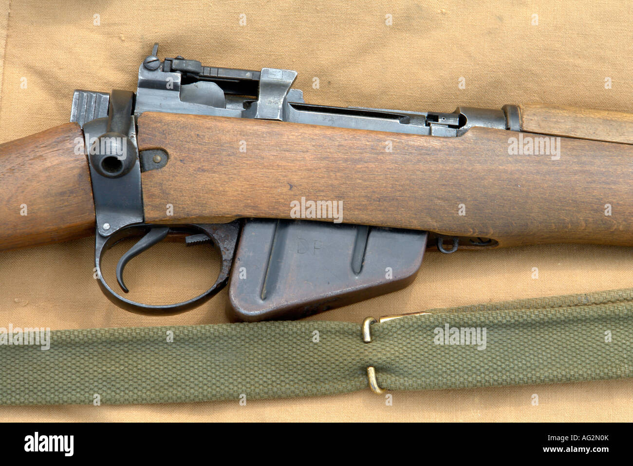 preserved world war 2 rifle detail at belper steam and vintage event ...
