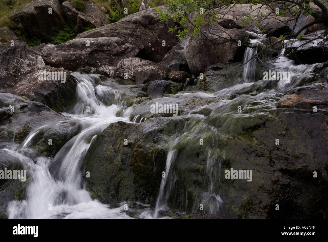 Llanberis waterfall hi-res stock photography and images - Alamy