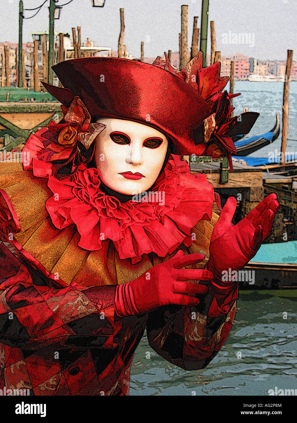 venice carnival figure Stock Photo - Alamy