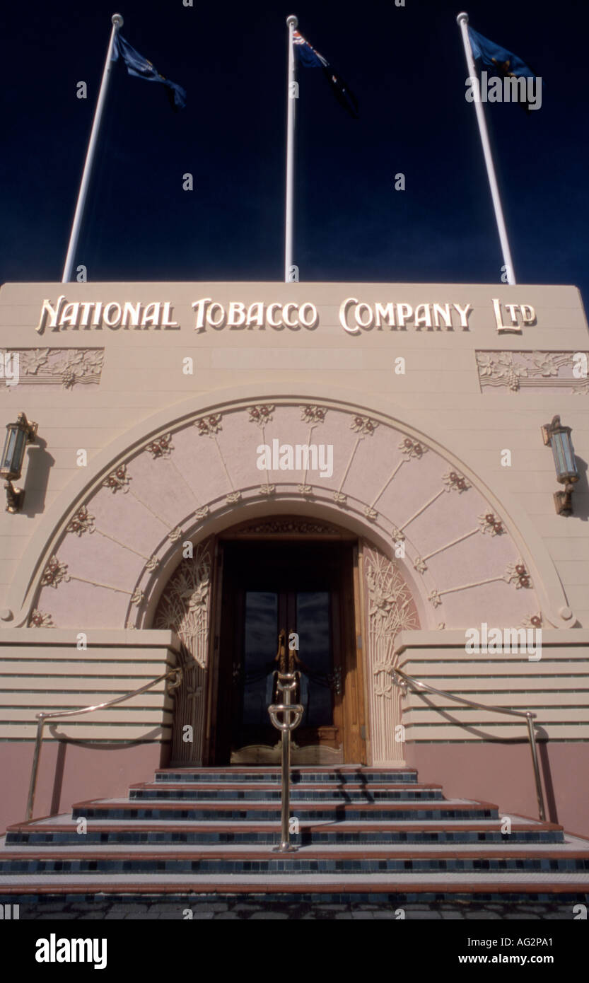 The Art deco facade of the Rothmans Pall Mall Building Napier Hawkes ...