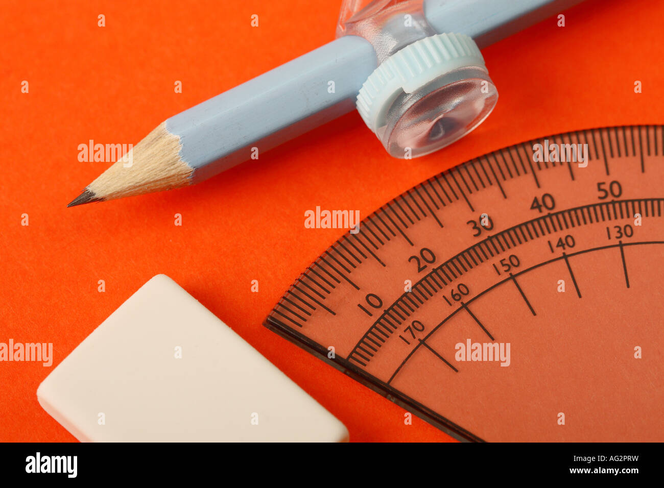 Geometry set protractor compass hi-res stock photography and images - Alamy