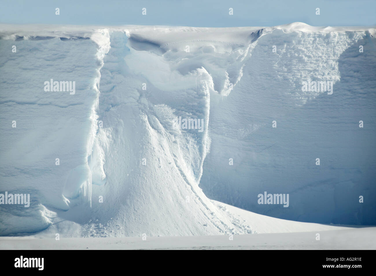 Riiser Larsen iceshelf Drescher Inlet Weddell Sea Antarctica Stock ...