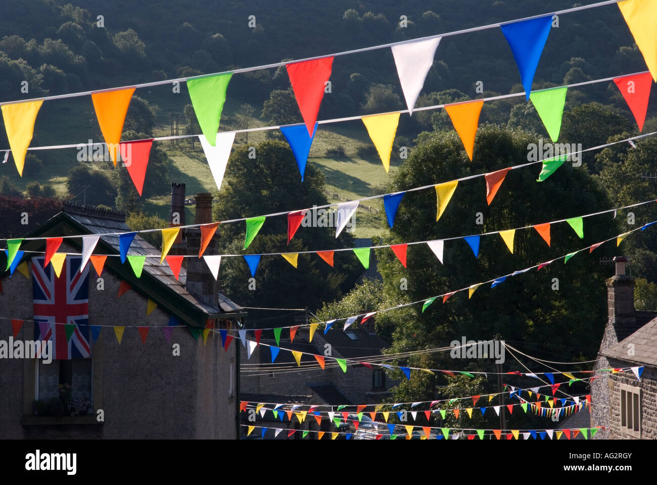 Country fair bunting hi-res stock photography and images - Alamy