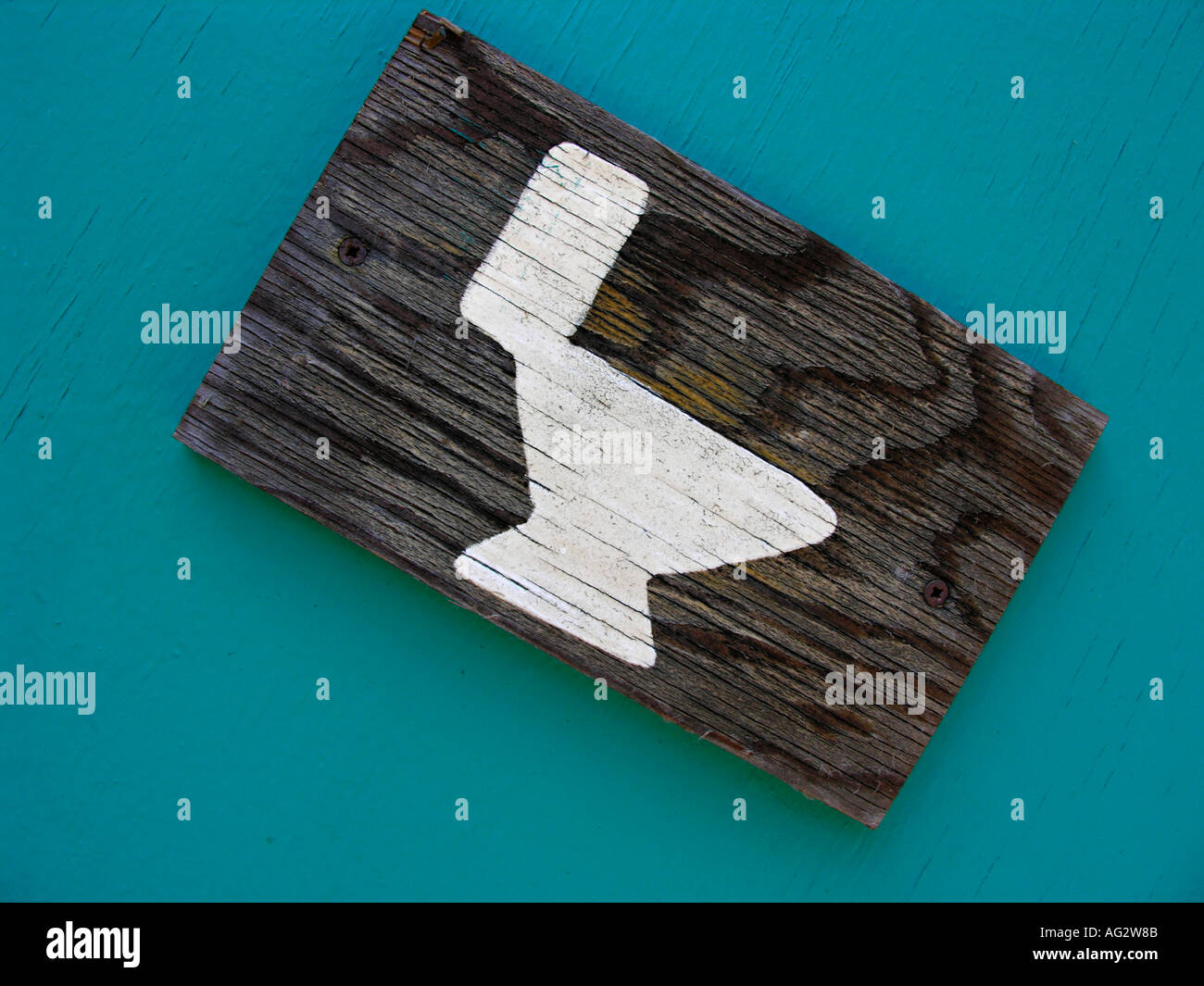 Wooden no toilet sign hi-res stock photography and images - Alamy