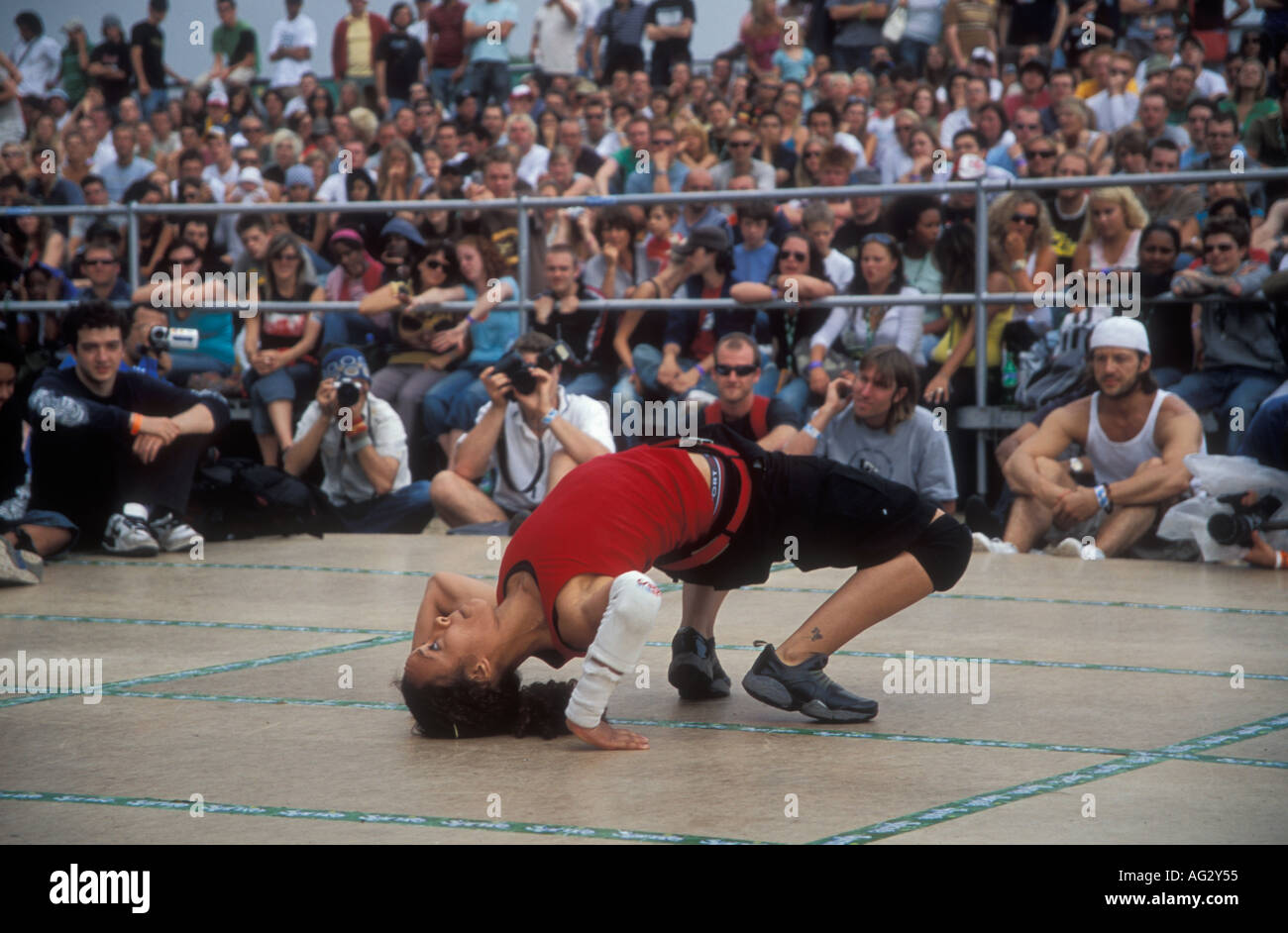 Break dancers competing in a competition Sprite Urban Games Clapham ...
