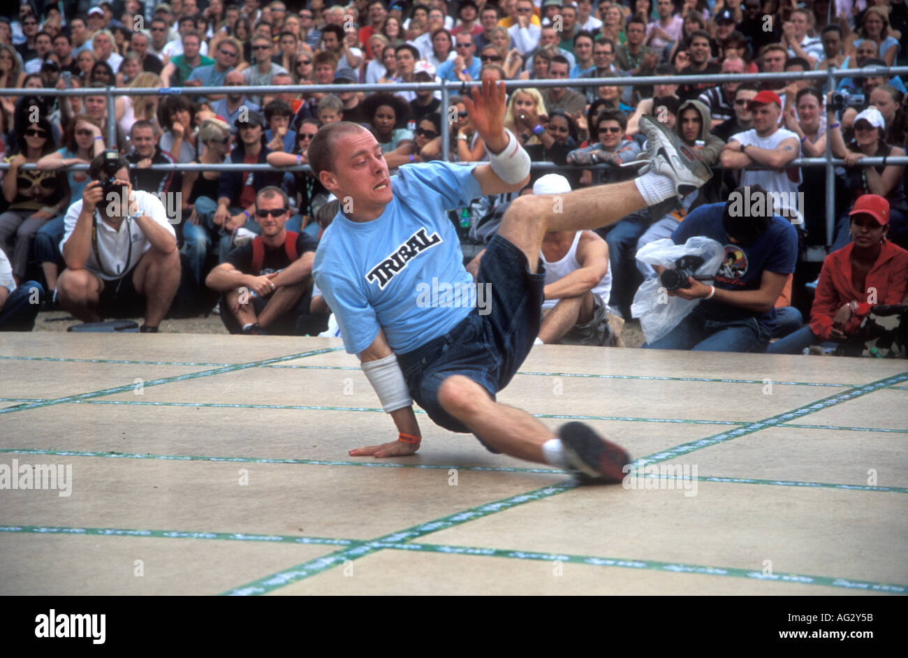 Break dancer competing in a competition Sprite Urban Games Clapham ...