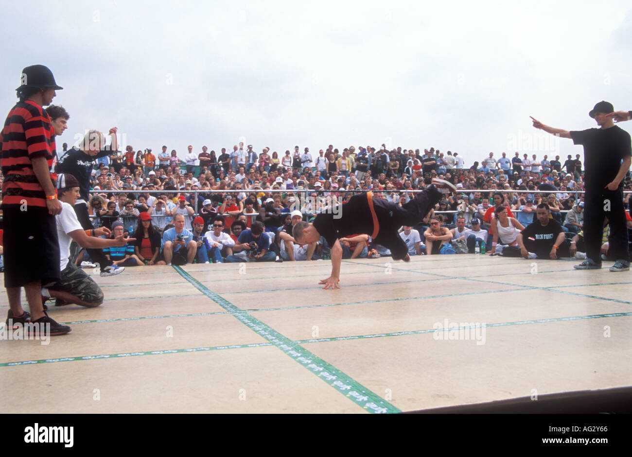 Break dancers competing in a competition Sprite Urban Games Clapham ...