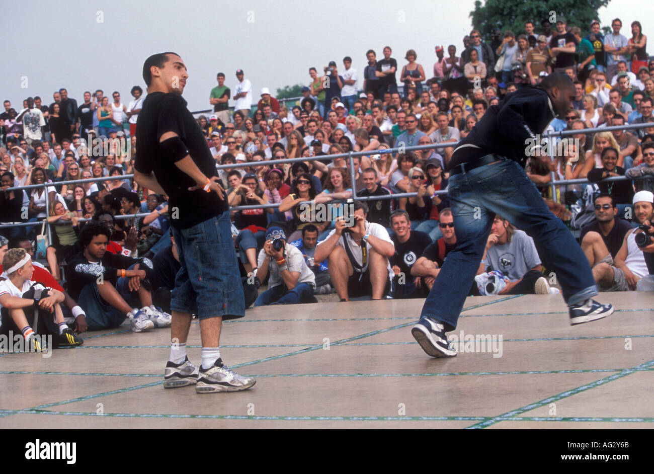 Break dancer competing in a competition Sprite Urban Games Clapham ...