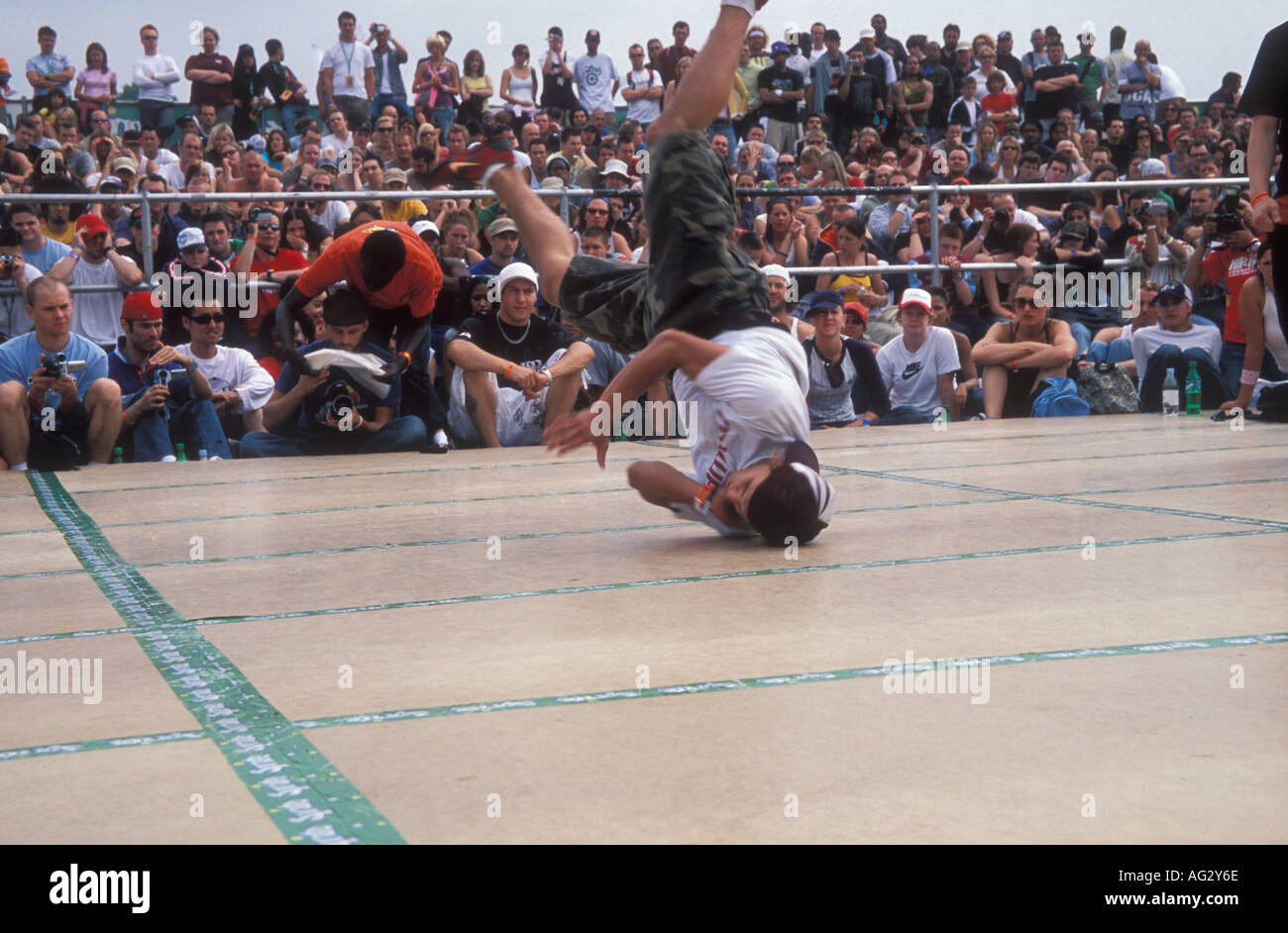 Break dancers competing in a competition Sprite Urban Games Clapham ...
