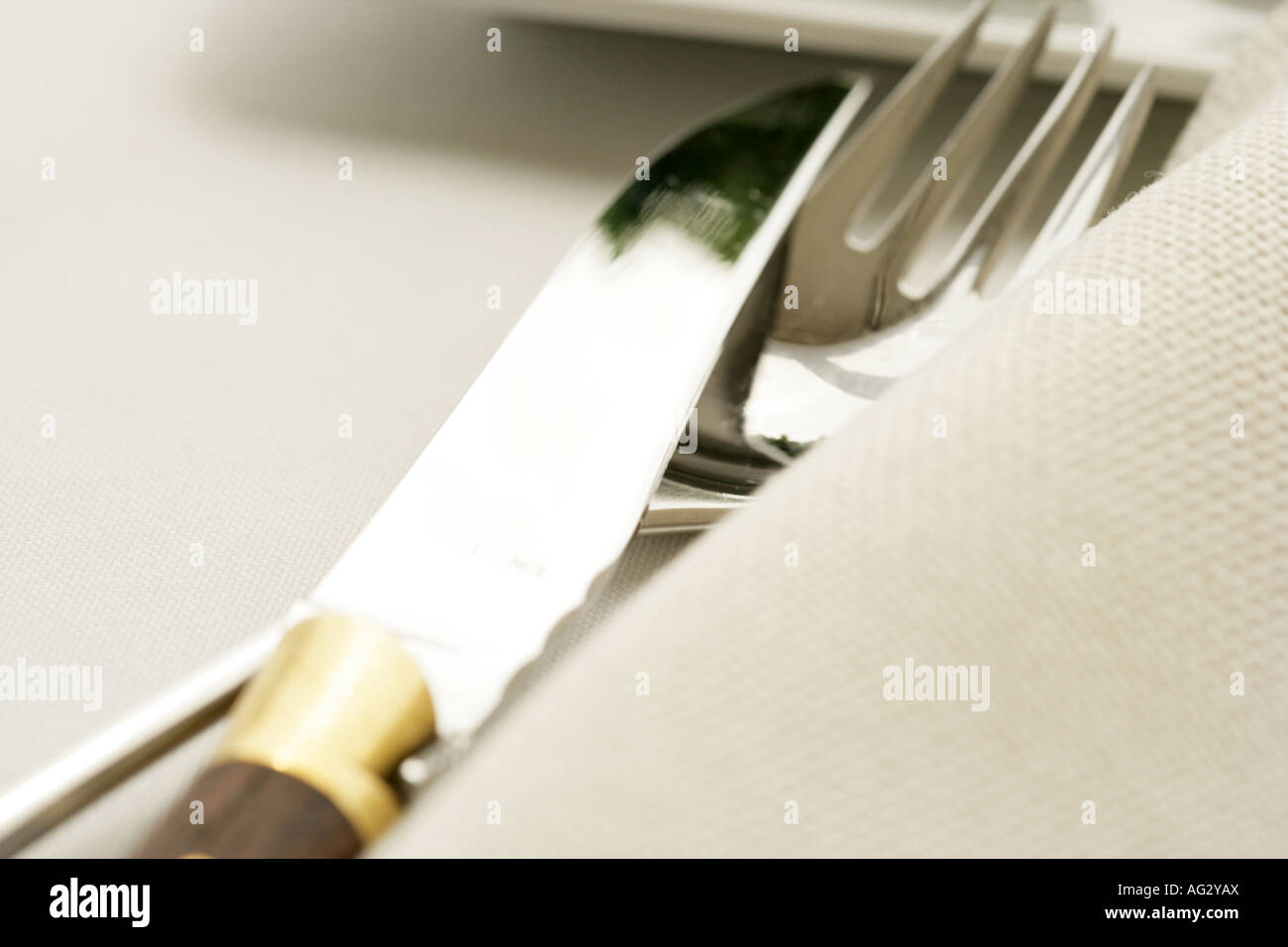 Knife and fork Stock Photo - Alamy