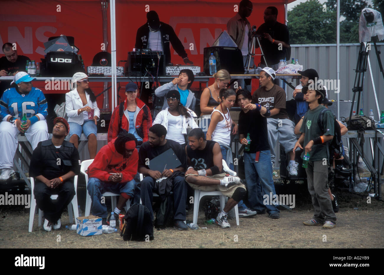 Break dancers competing in a competition Sprite Urban Games Clapham ...