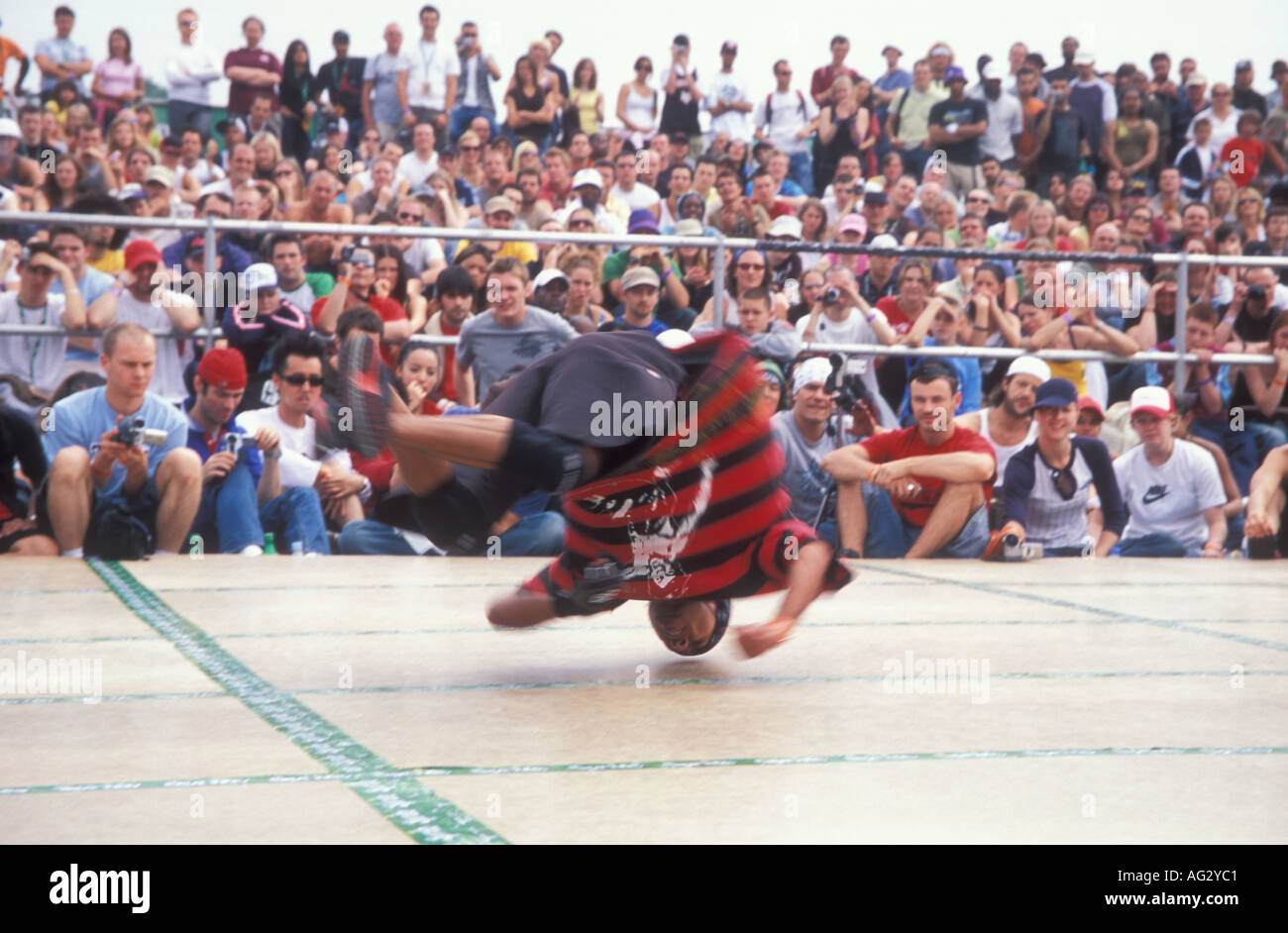 Break dancers competing in a competition Sprite Urban Games Clapham ...