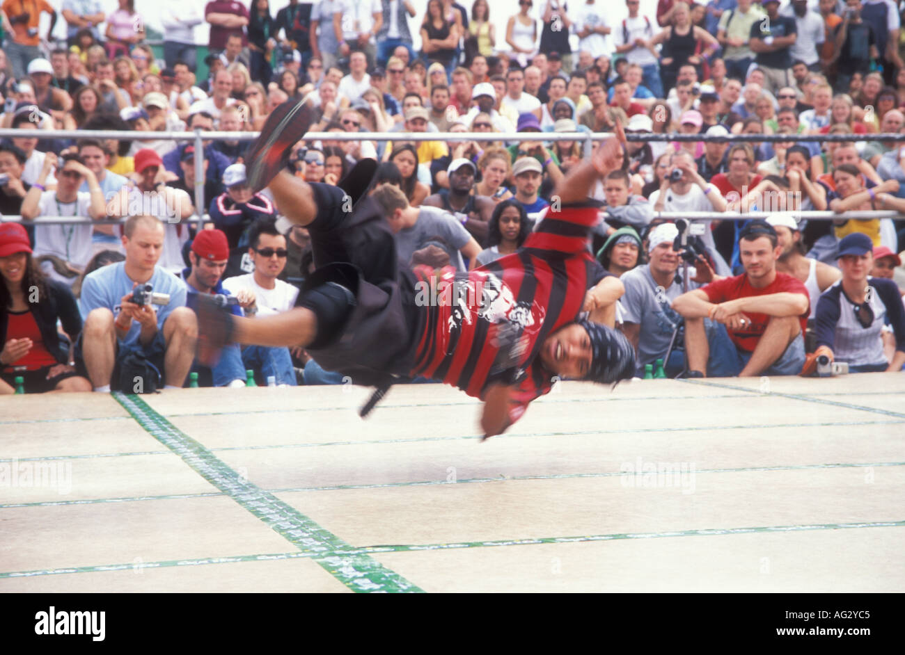 Break dancers competing in a competition Sprite Urban Games Clapham ...