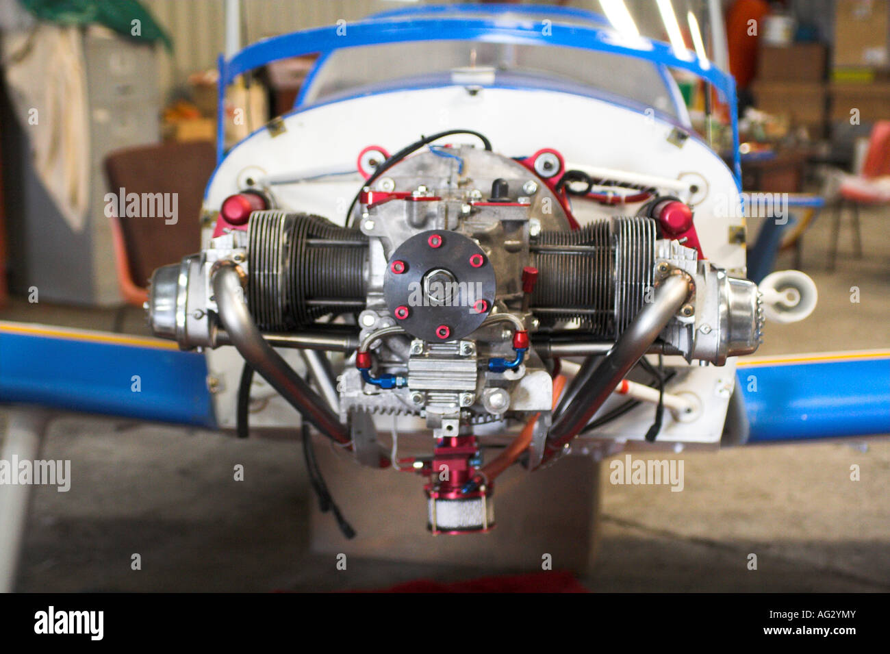Aircraft maintenance in a hanger Stock Photo - Alamy
