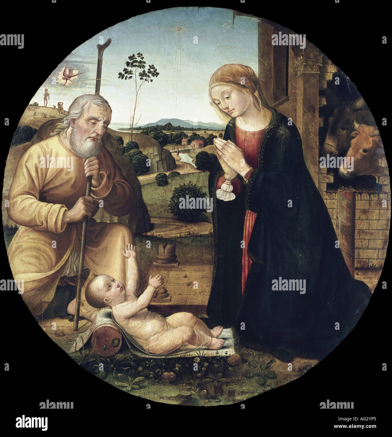 fine arts, Mainardi, Sebastiano (23.9.1466 - 1513), painting, "The Holy ...