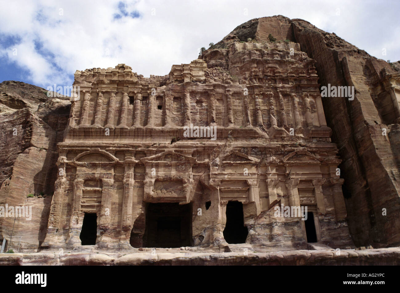 geography / travel, Jordan, Petra, buildings, tombs of the kings, grave ...