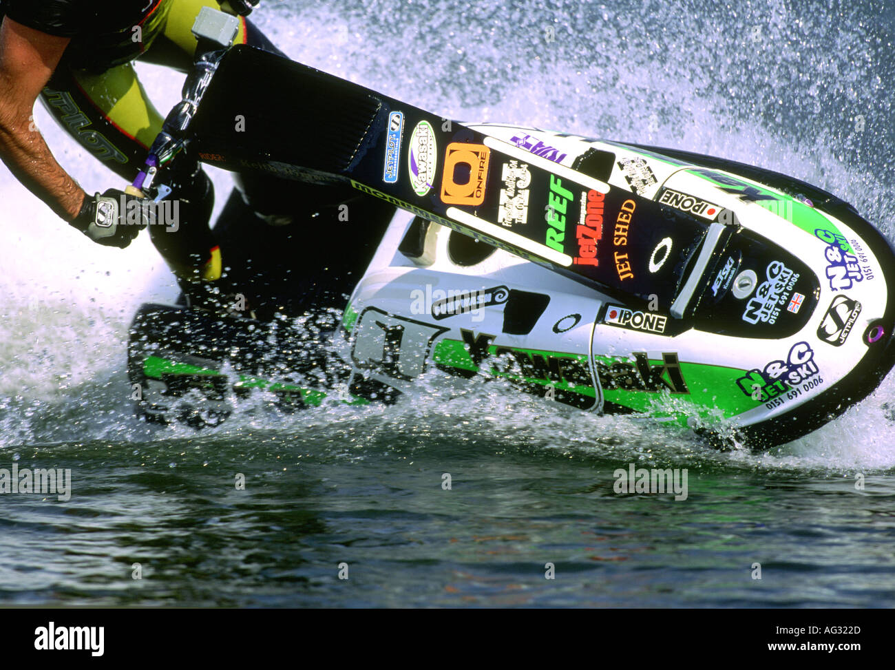 JET SKI ACTION Stock Photo - Alamy