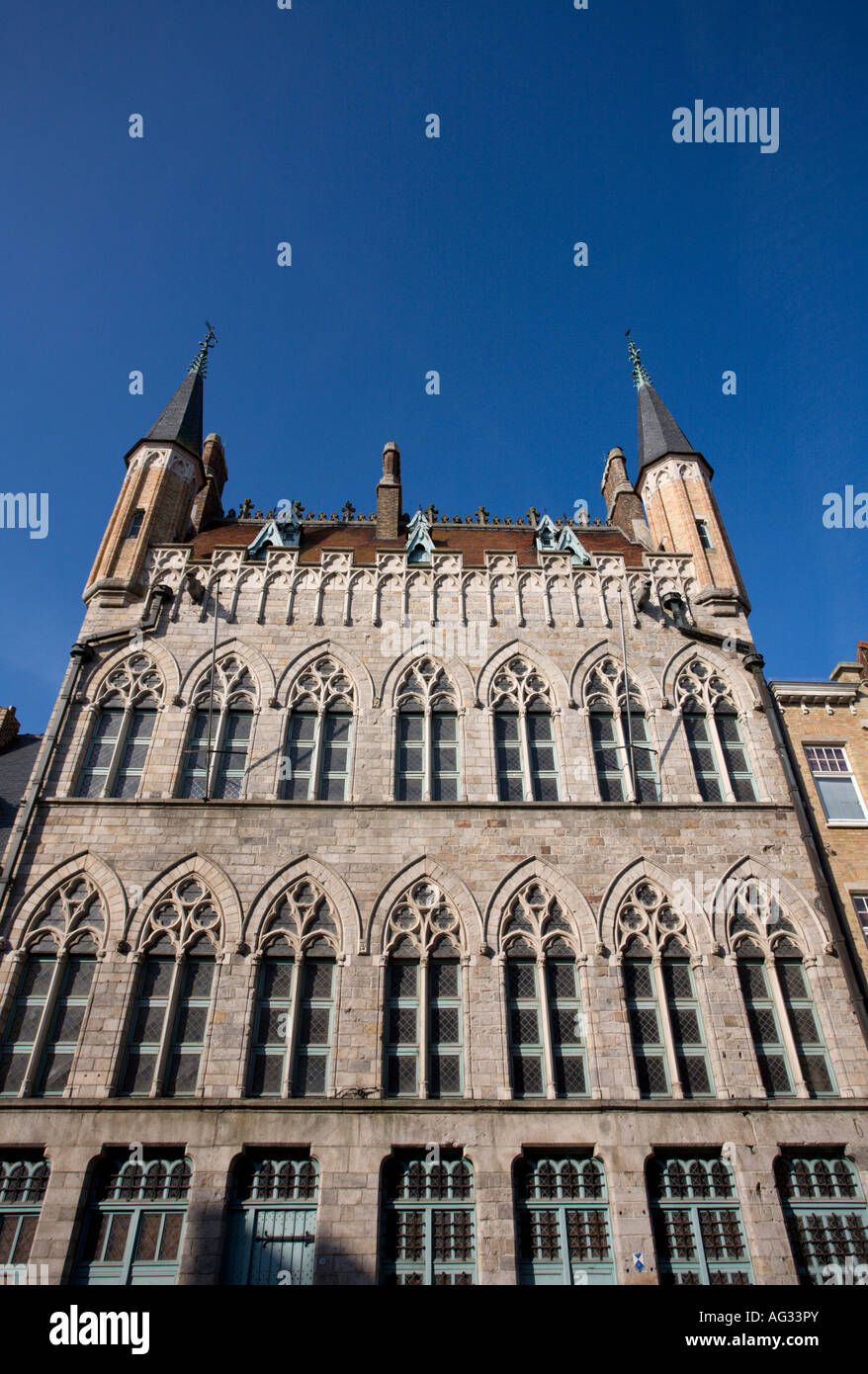Architecture in Ypres Belgium Stock Photo - Alamy