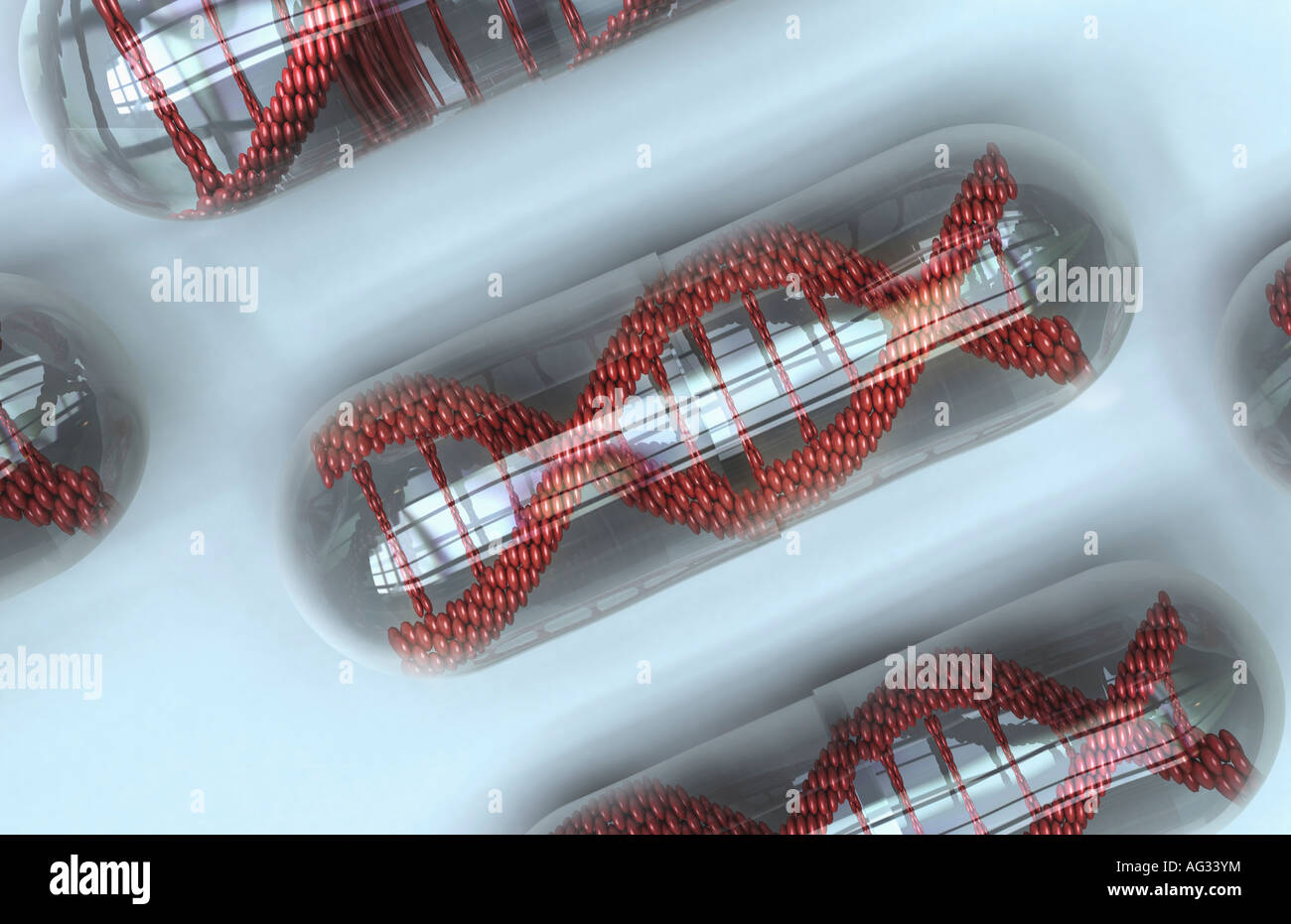 DNA and pills Stock Photo - Alamy