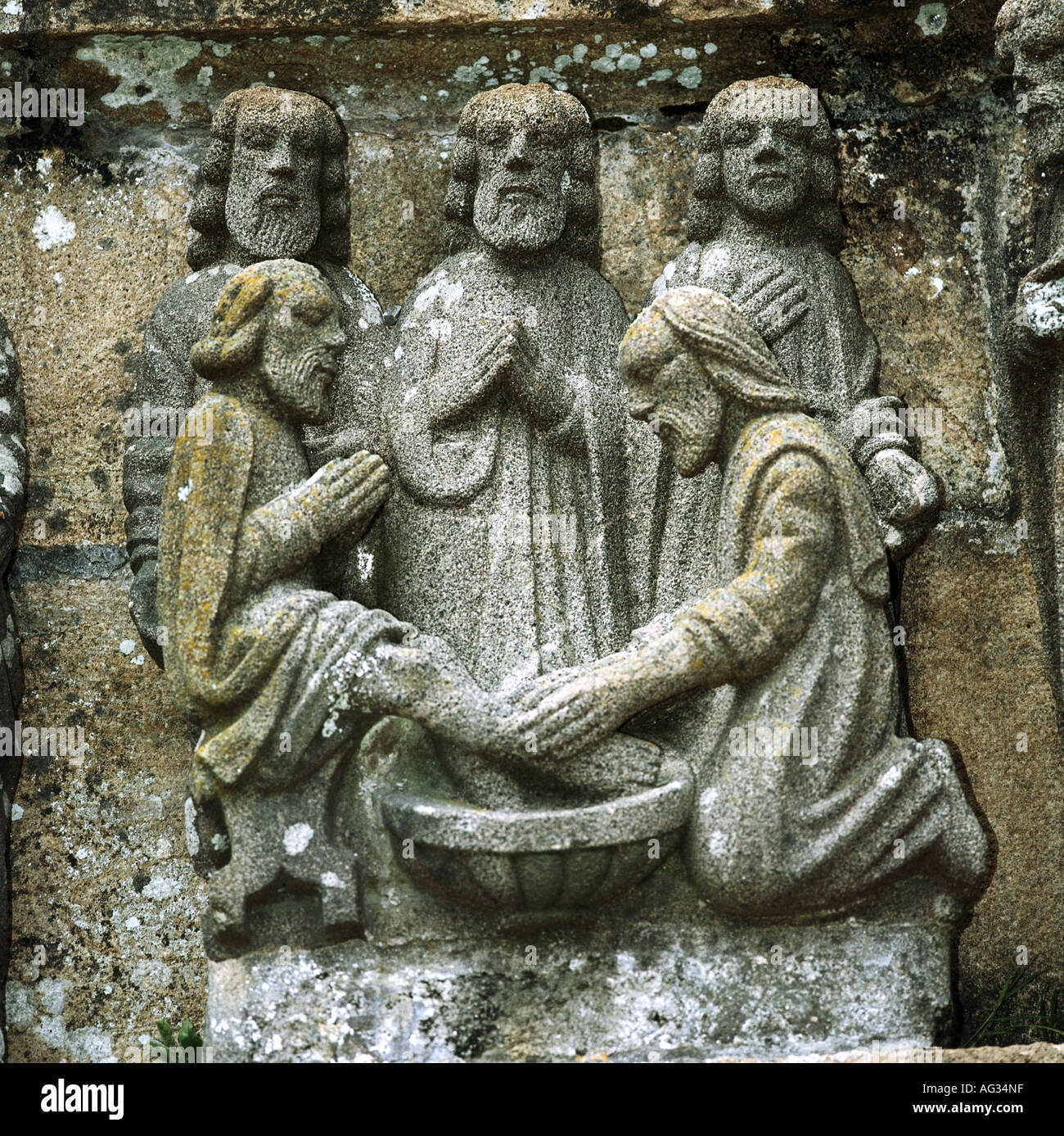 geography / travel, France, Plougastel-Daoulas, monuments, calvary ...