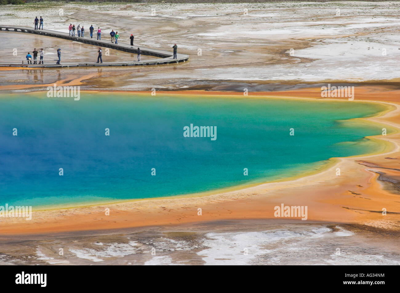 grand prismatic spring midway geyser basin yellowstone national park ...