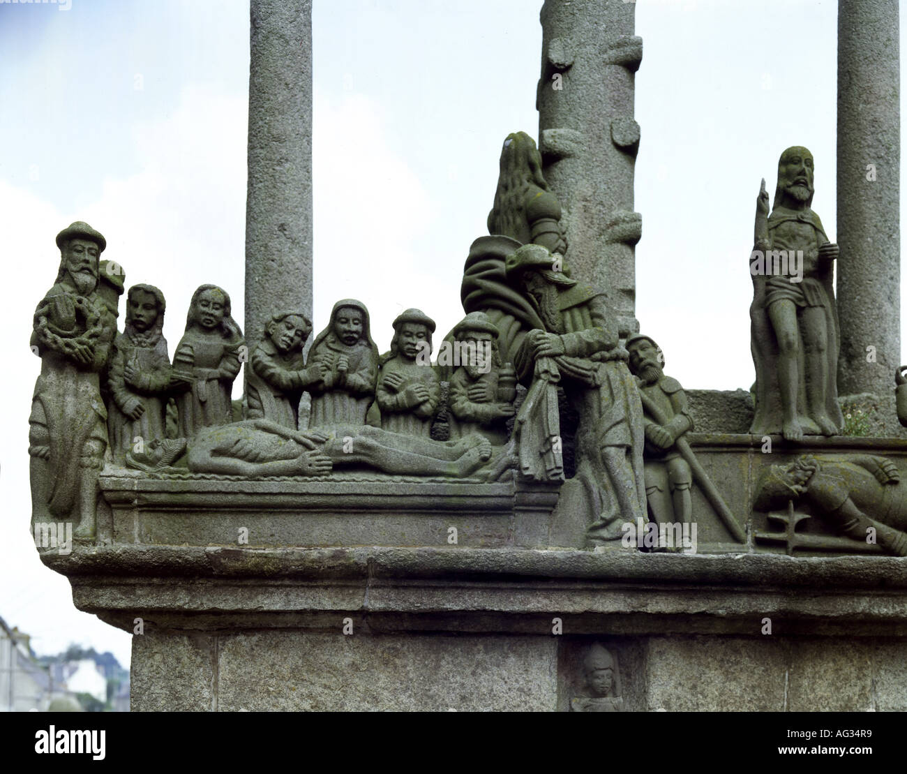 geography / travel, France, Saint-Thegonnec, monuments, calvary, detail ...
