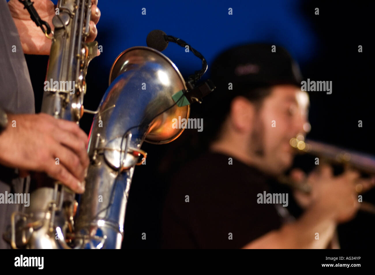 A Jazz quintet in concert Stock Photo - Alamy