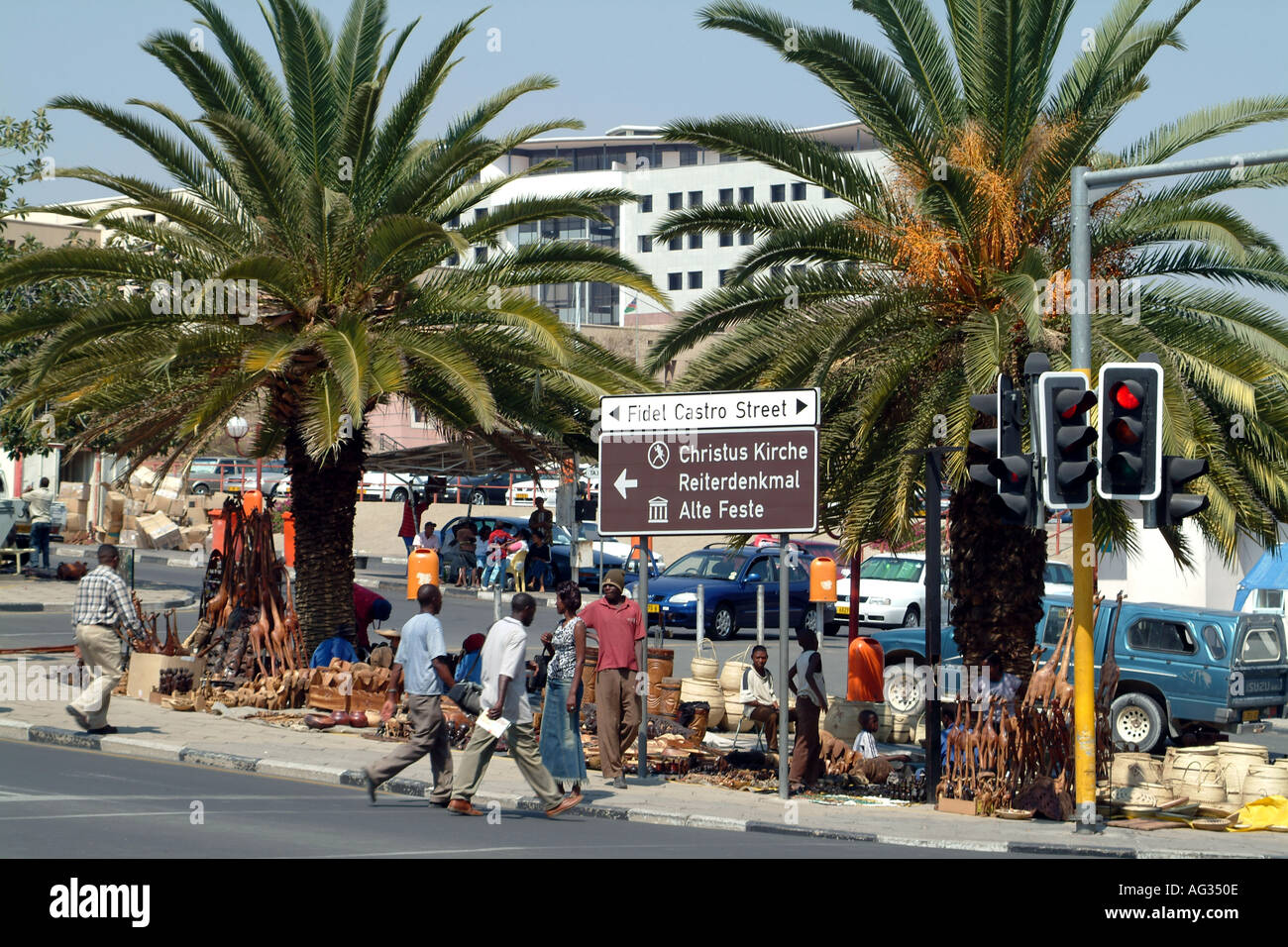 Craft Market in Windhoek city centre Namibia Southern Africa SWA Stock ...