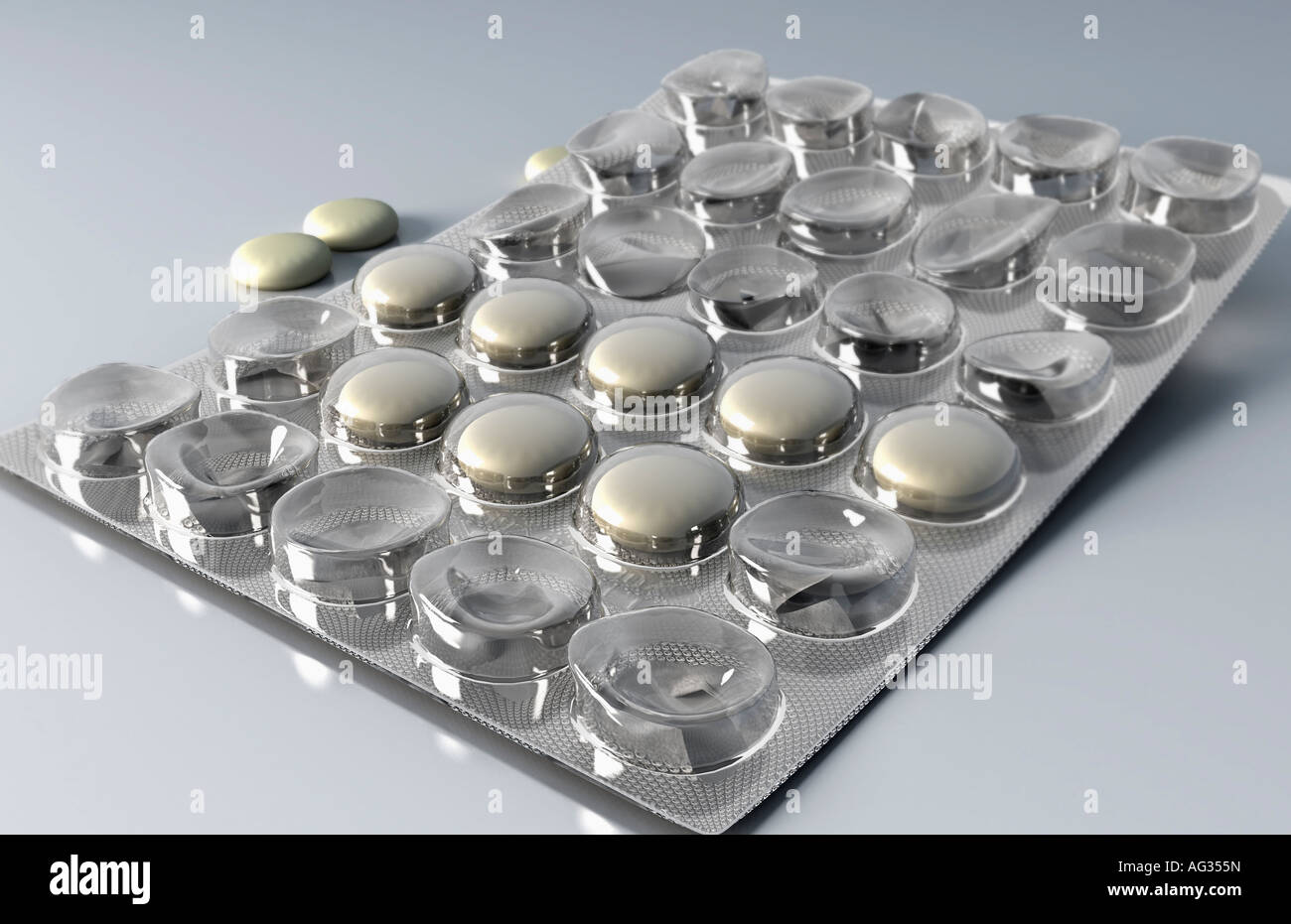 Packet of tablets Stock Photo - Alamy