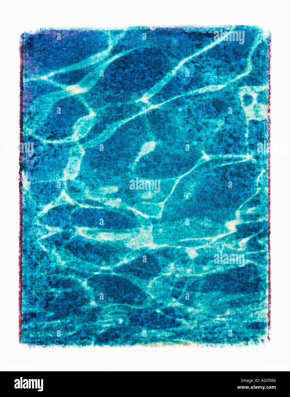 Polaroid transfer image of pool water Stock Photo - Alamy
