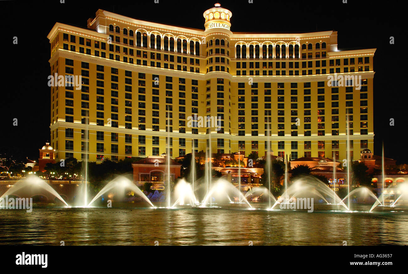 Fountains light show bellagio hi-res stock photography and images - Alamy