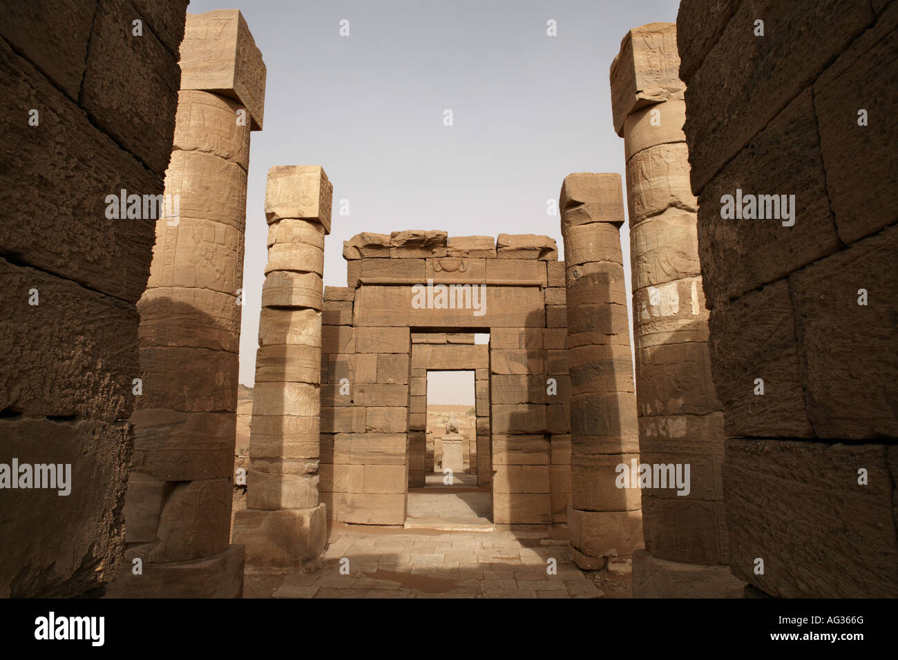 The Temple of Amun at Naqa, Sudan, Africa Stock Photo - Alamy