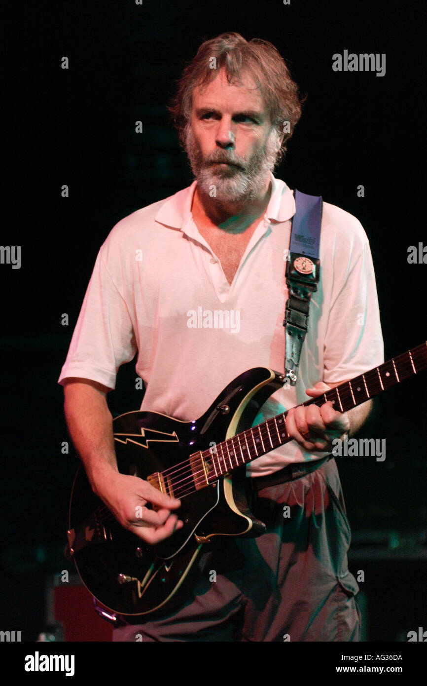 American Bob Weir founding member of the Grateful Dead playing with his ...