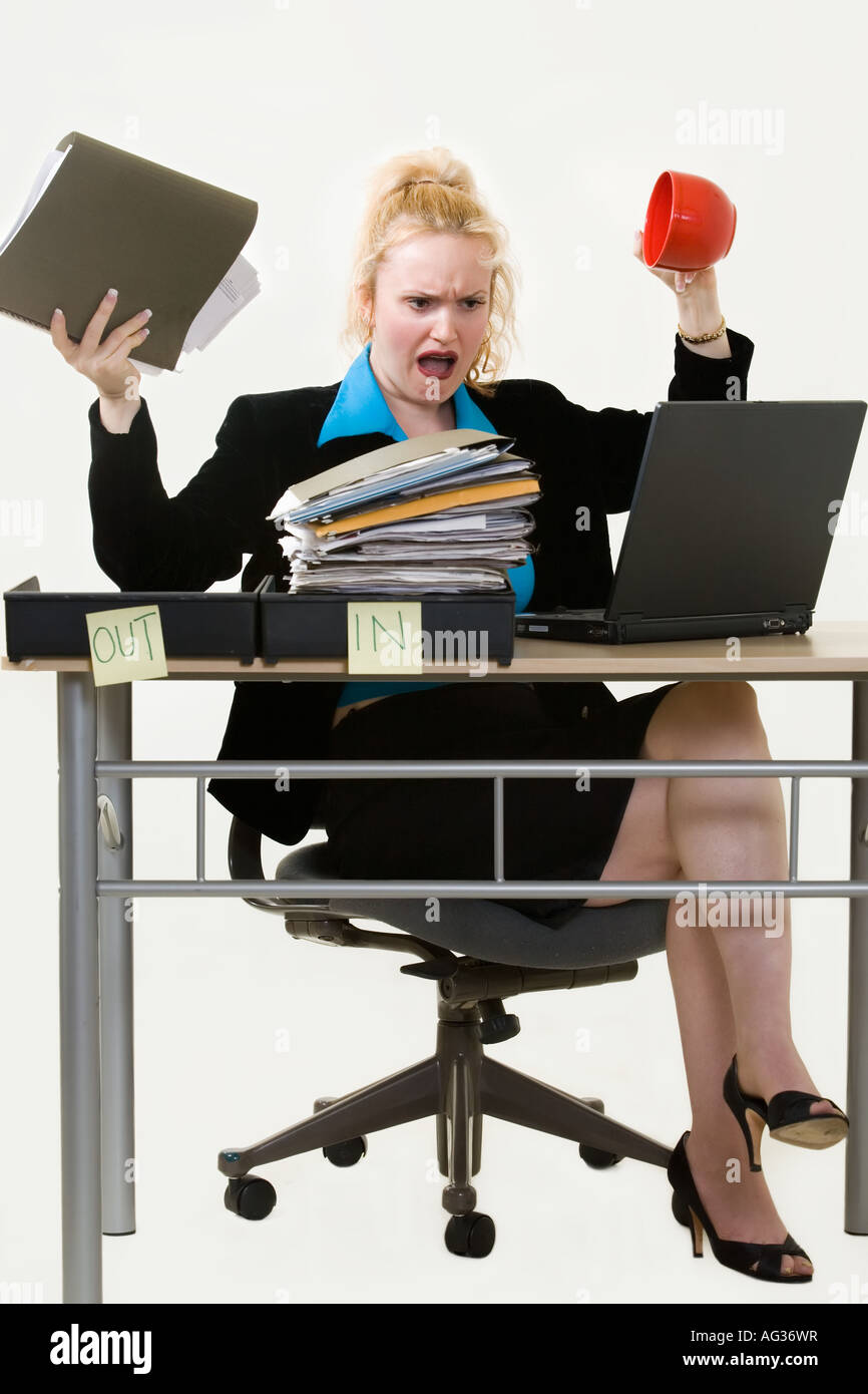 Irritated overworked hi-res stock photography and images - Alamy