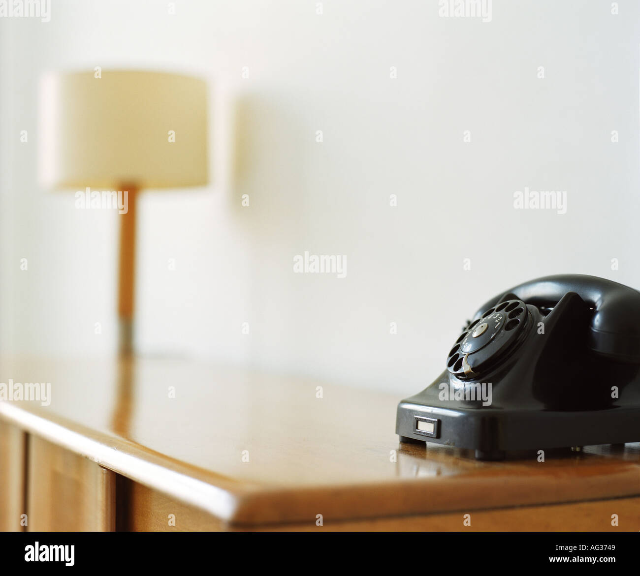 Sideboard with telephone Stock Photo - Alamy