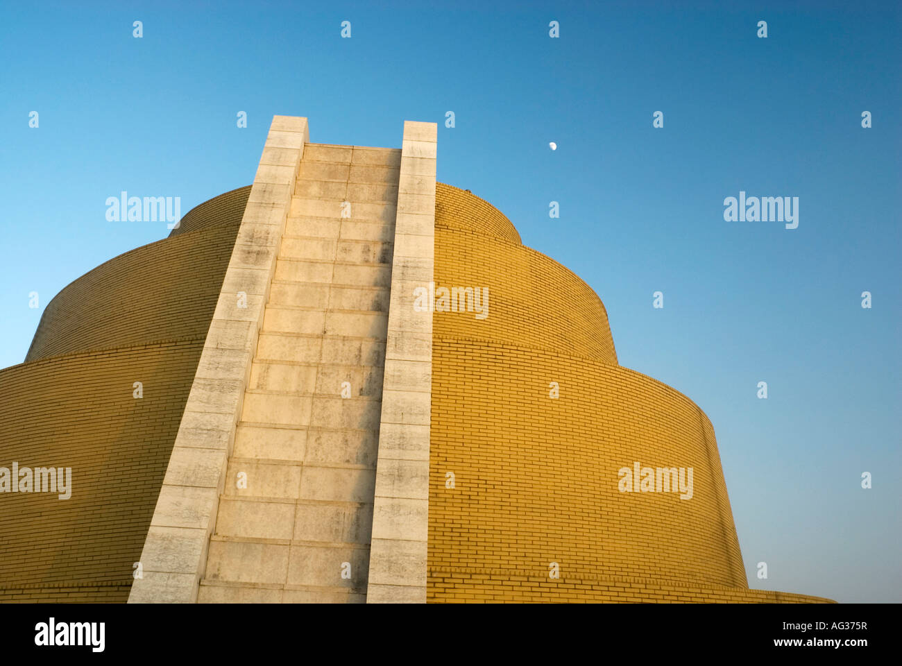 Modern Ziggurat and Moon by the National Theatre Magyar Nemzeti Szinhaz ...