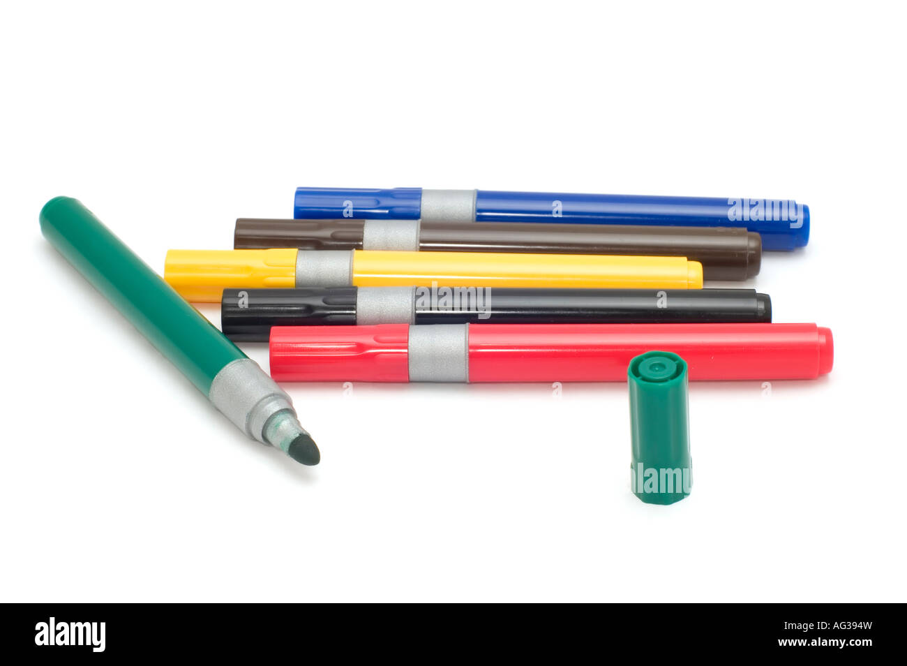 series object on white soft tip pen Stock Photo - Alamy