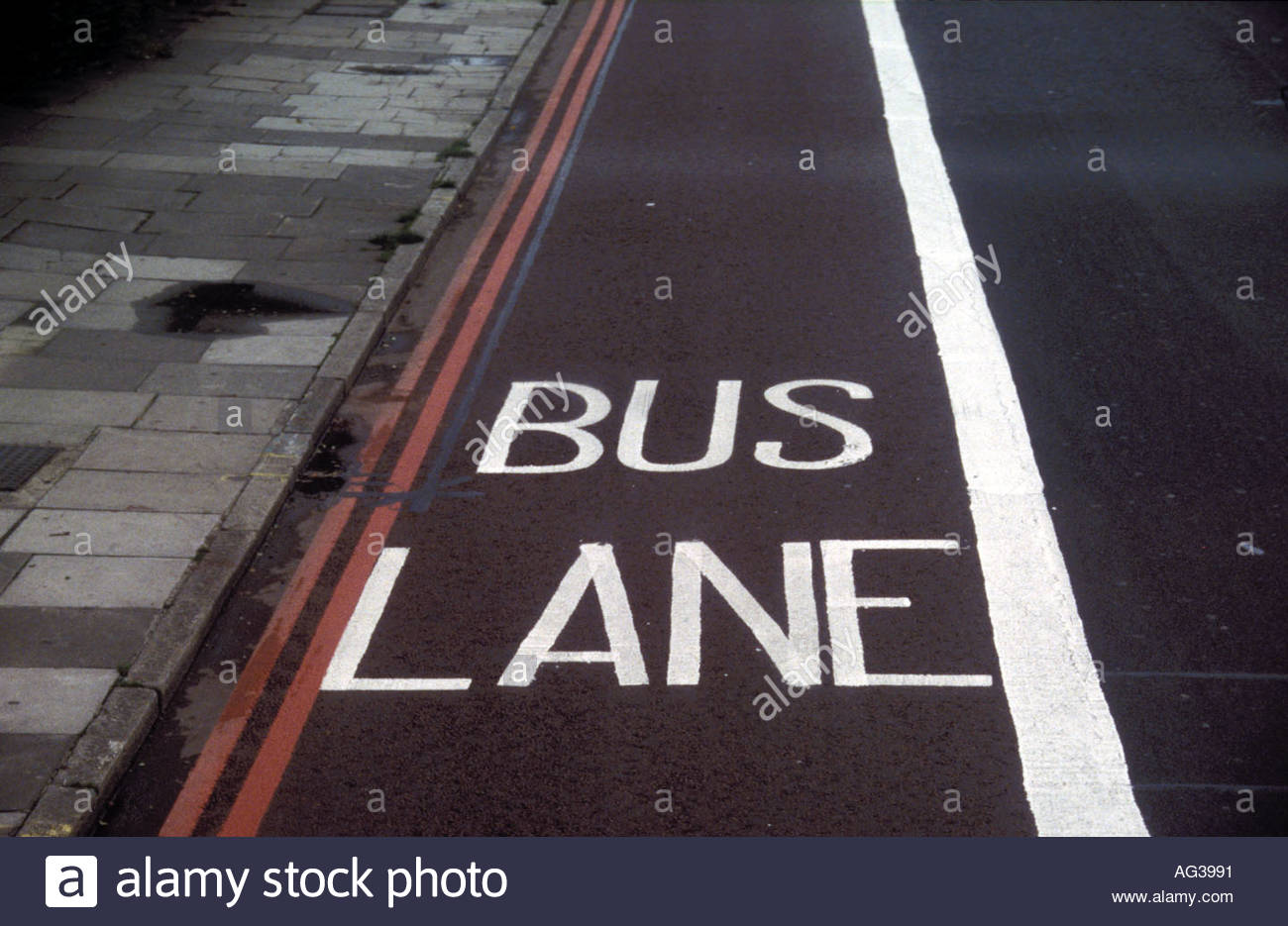 Bus Lane Sign High Resolution Stock Photography and Images - Alamy