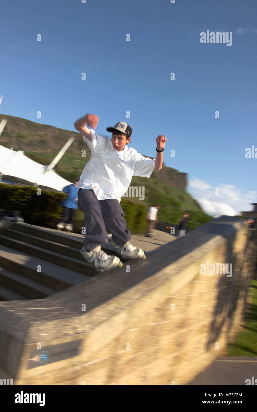 Dynamic rollerblading hi-res stock photography and images - Alamy
