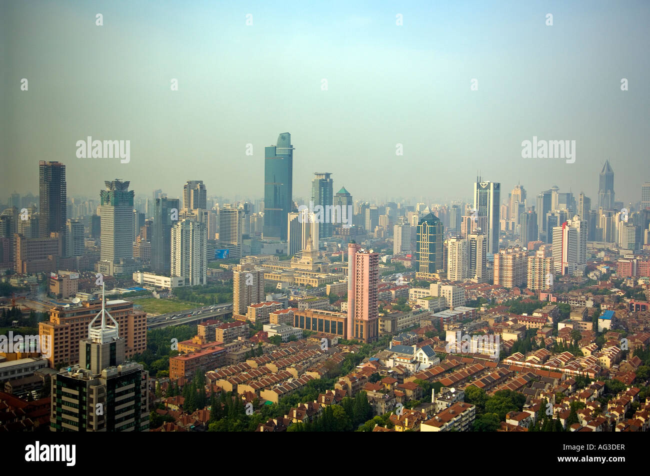 Shanghai Puxi cityline Stock Photo - Alamy
