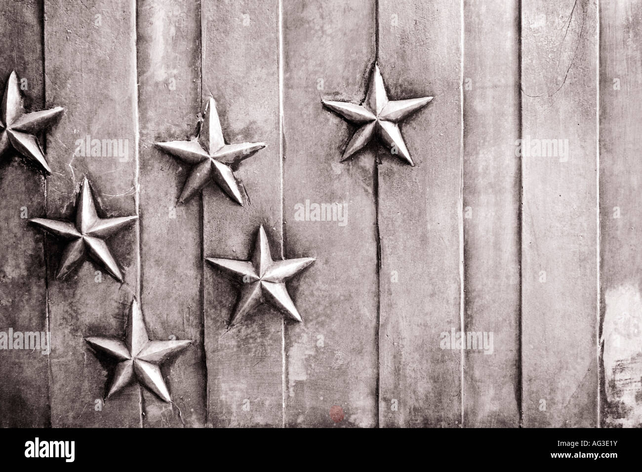 Stars mounted on a vertically lined background Stock Photo - Alamy