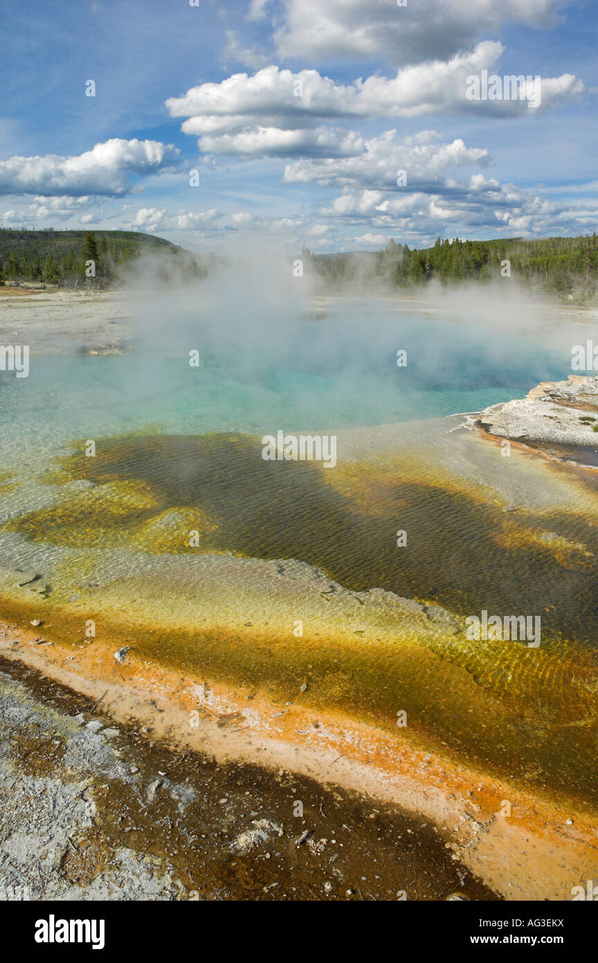 crested pool upper geyser basin Stock Photo - Alamy