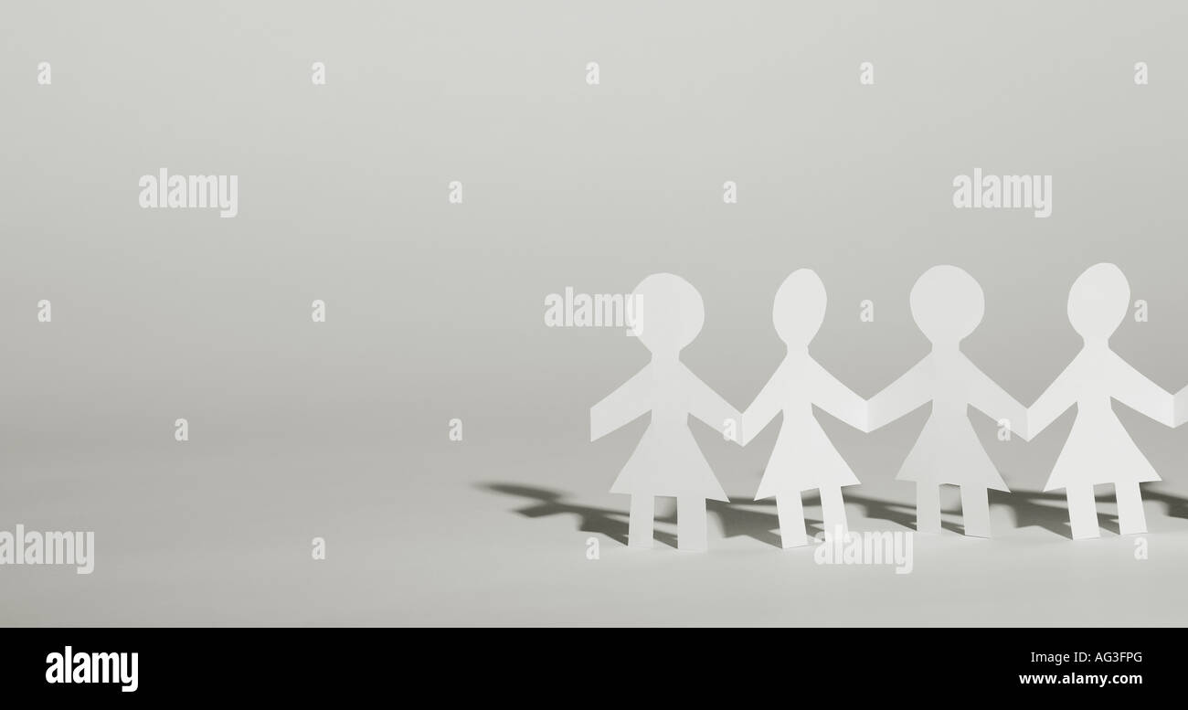 Female paper dolls Stock Photo - Alamy