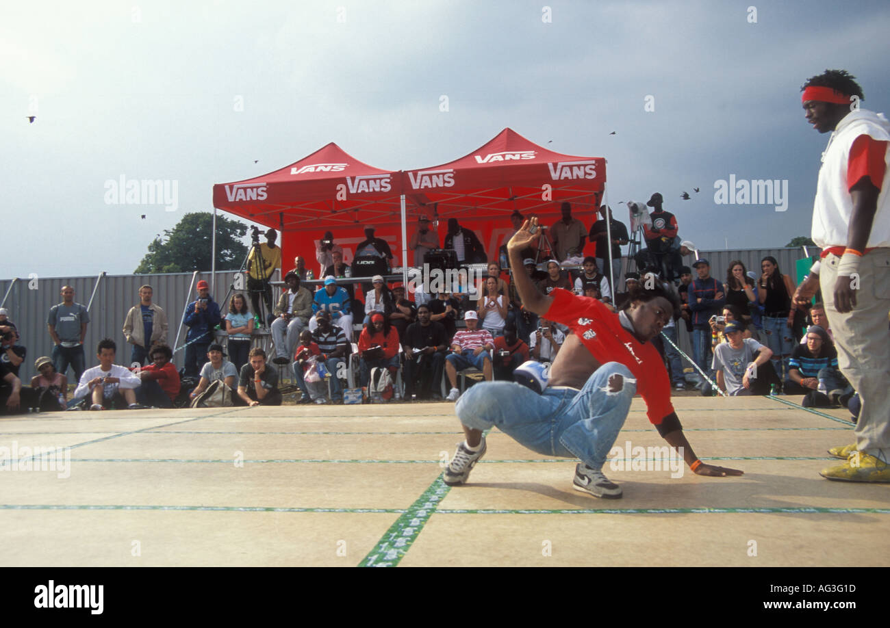 Break dancers competing in a competition Sprite Urban Games Clapham ...