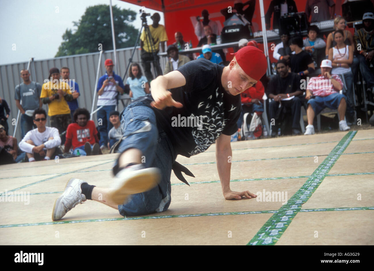 Break dancers competing in a competition Sprite Urban Games Clapham ...