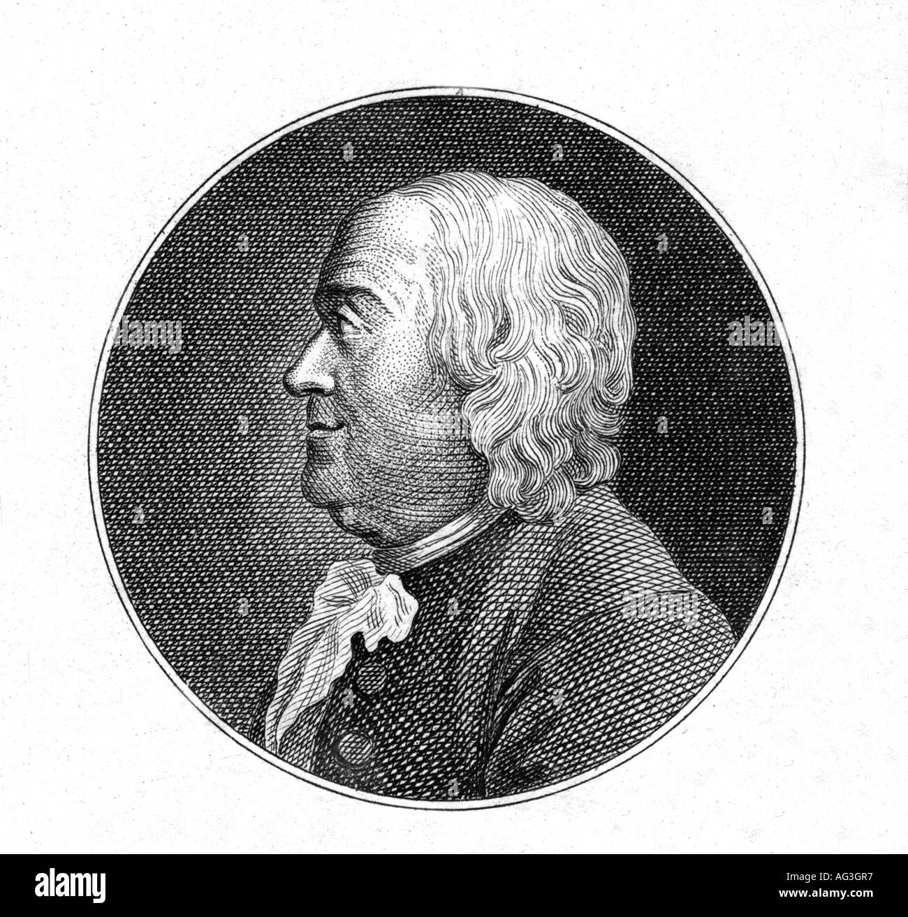 Portrait benjamin franklin 1706 1790 hi-res stock photography and ...