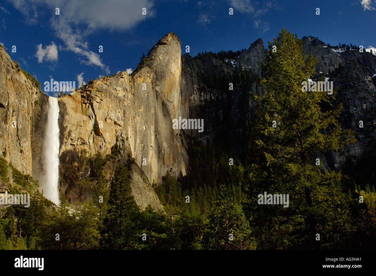 Tall waterfall sheer rock face hi-res stock photography and images - Alamy