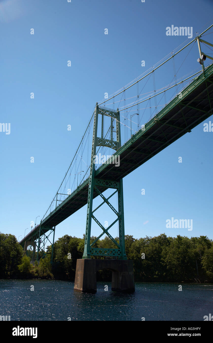Thousand Islands Bridge across St Lawrence River in the Thousand Island ...